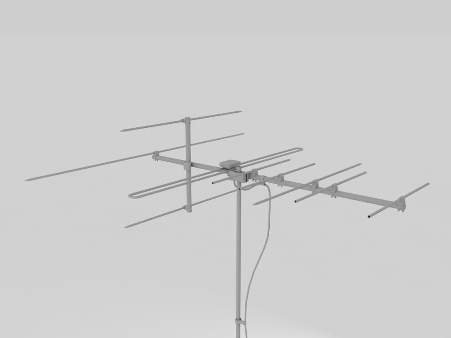 Vhf Antena 3d Model