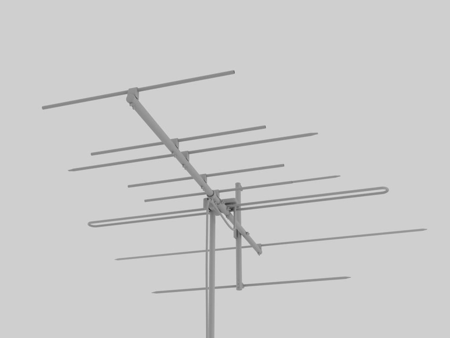Vhf Antena 3d Model