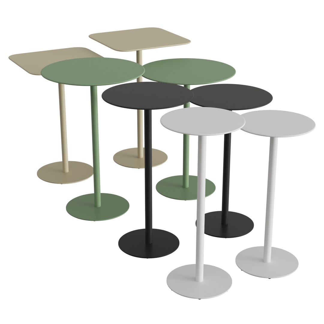 Odette Bar Table 3D Model - TurboSquid 1942290