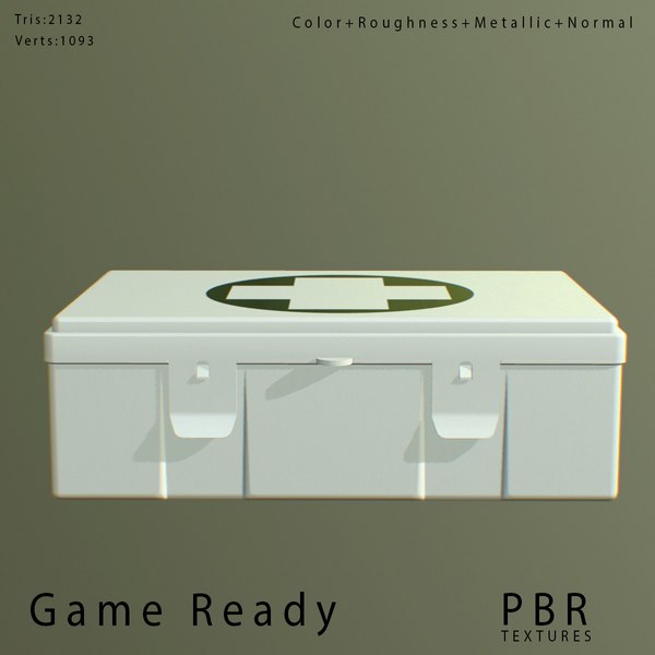 Aid box model - TurboSquid 1382755