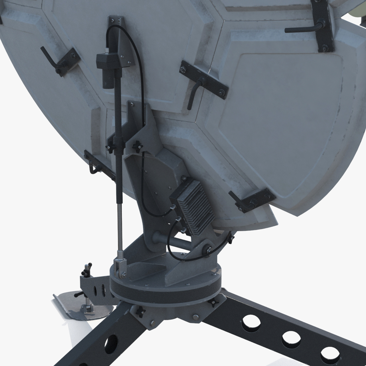 3d satellite dish model