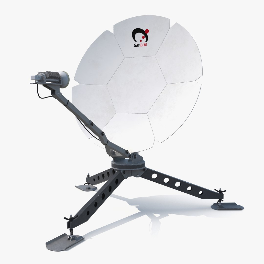 3d satellite dish model