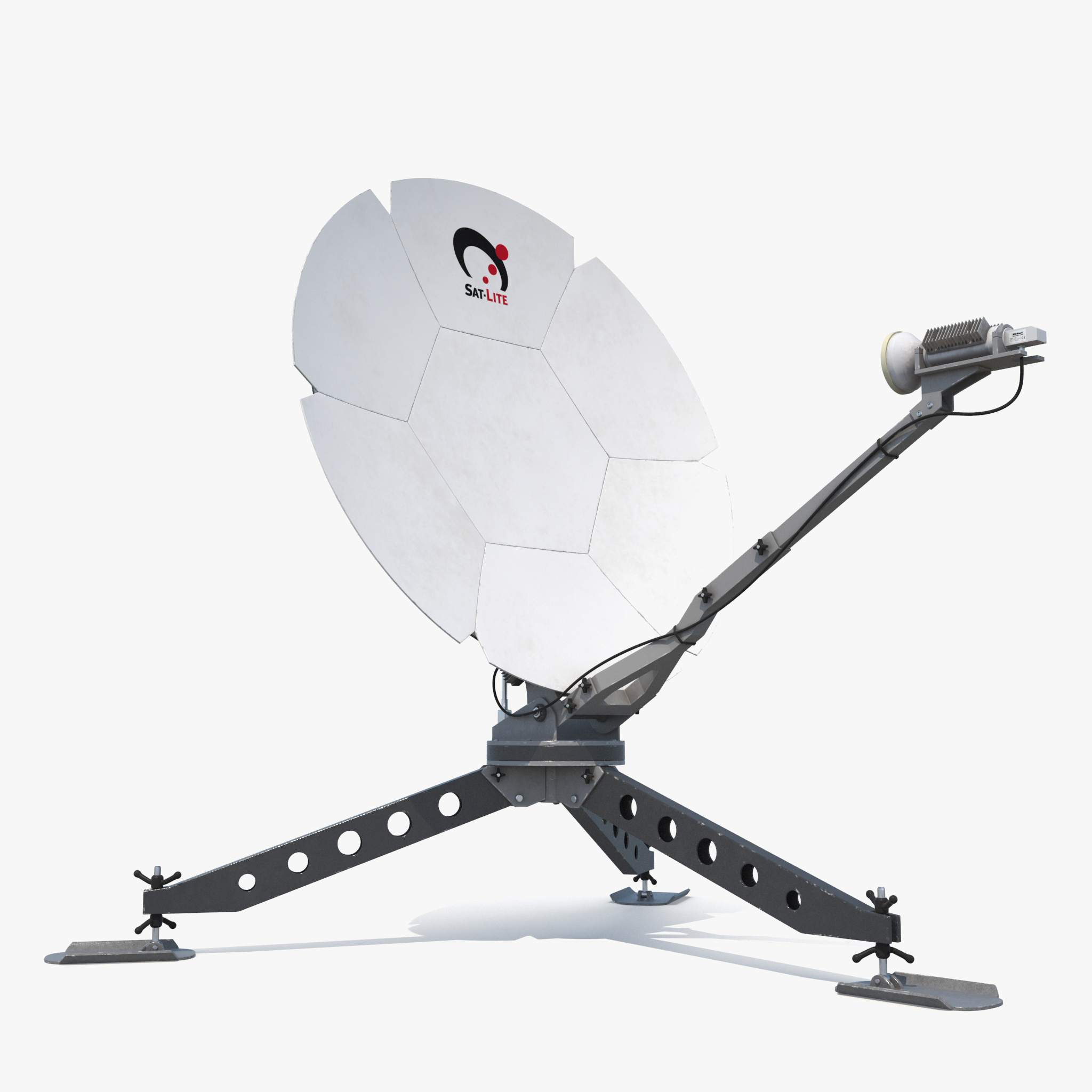 3d satellite dish model