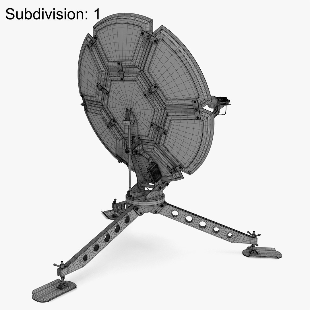 3d Satellite Dish Model