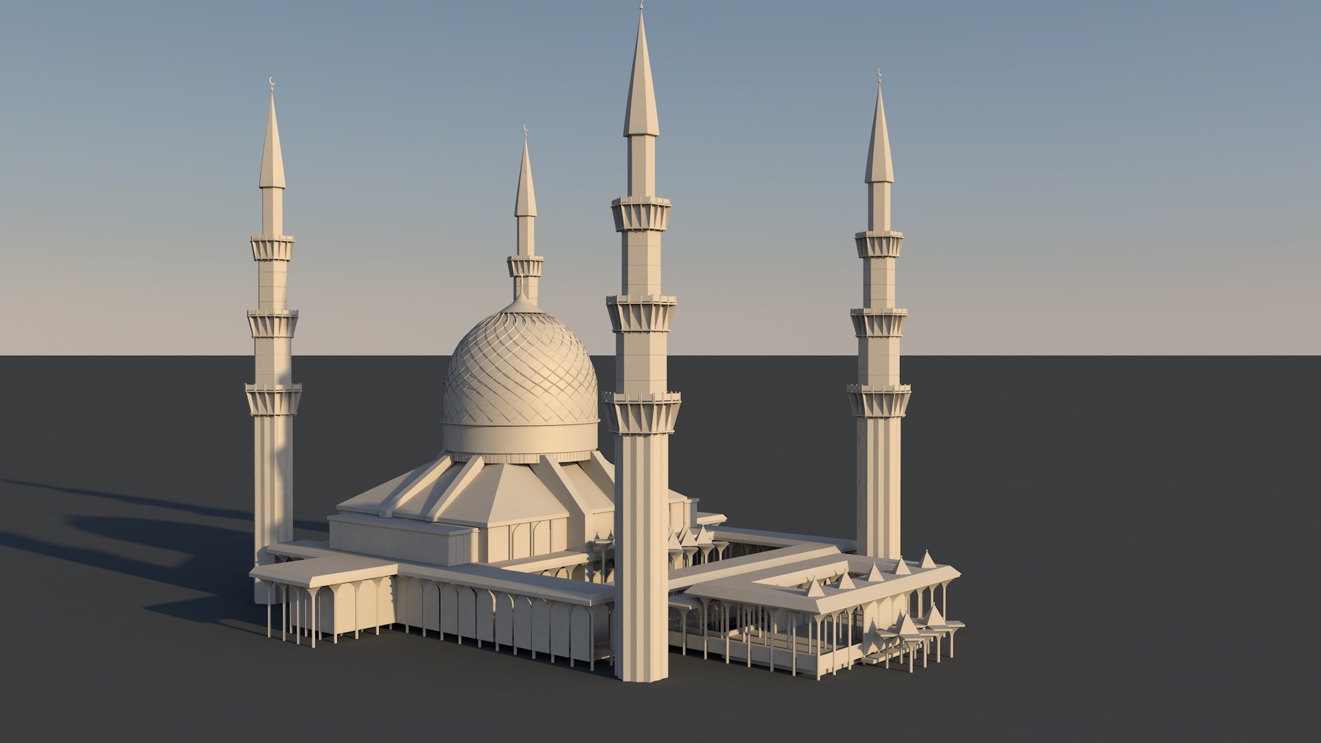 Blue Mosque Selangor 3D Model - TurboSquid 1823924