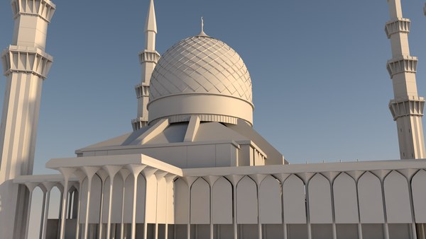 Blue Mosque Selangor 3D model - TurboSquid 1823924