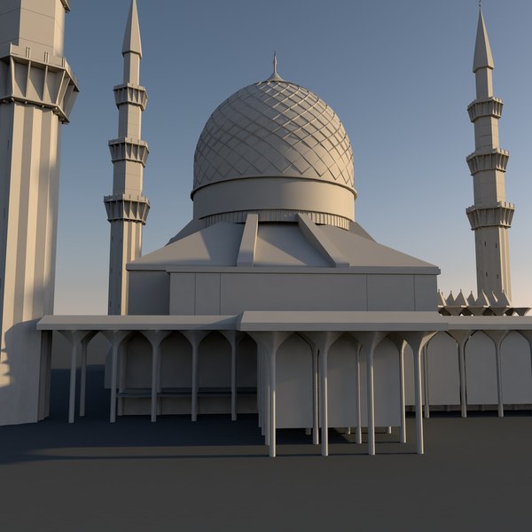 Blue Mosque Selangor 3D model - TurboSquid 1823924