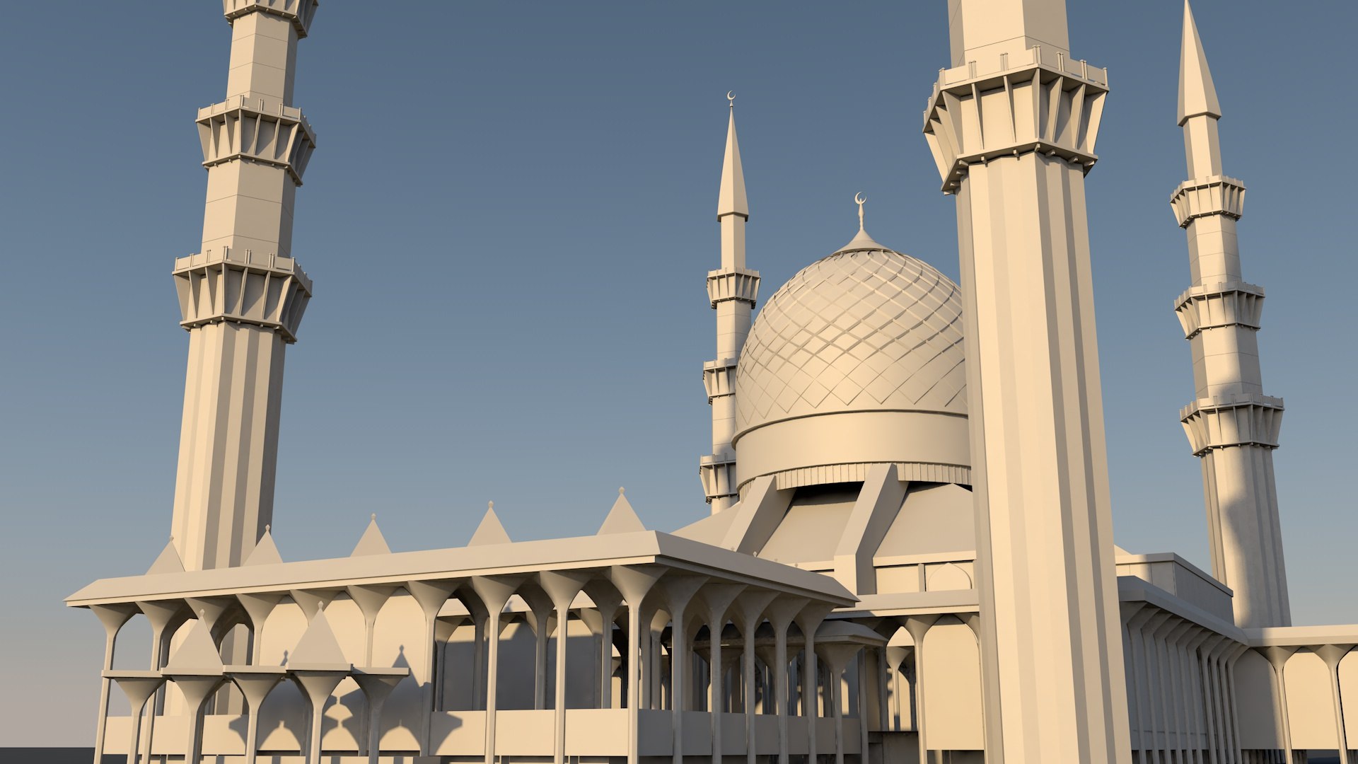Blue Mosque Selangor 3D Model - TurboSquid 1823924