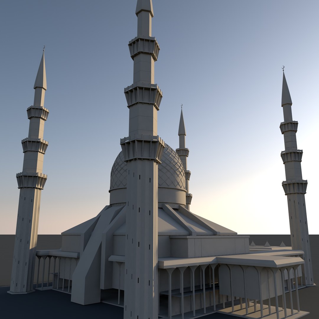 Blue Mosque Selangor 3D Model - TurboSquid 1823924
