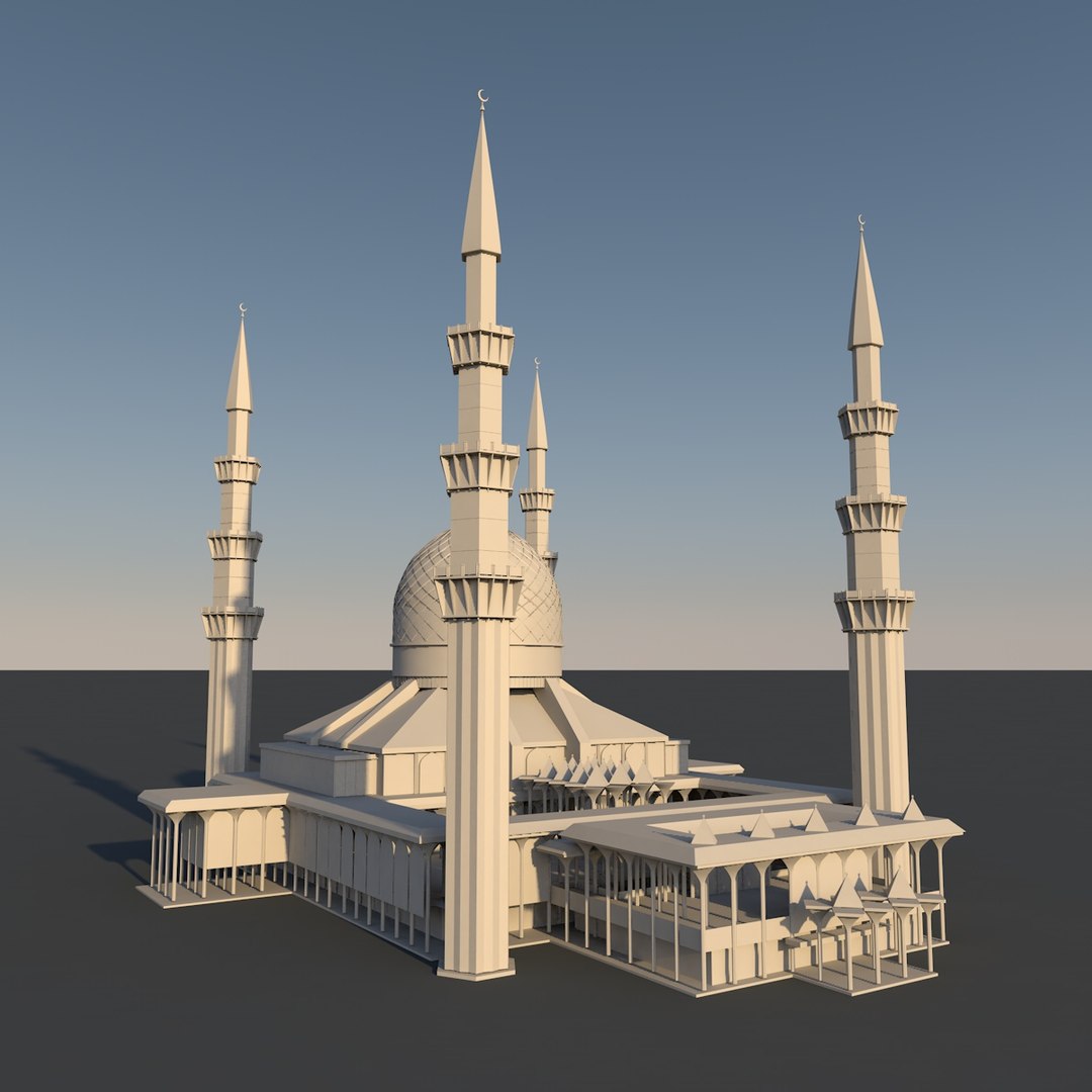 Blue Mosque Selangor 3D Model - TurboSquid 1823924