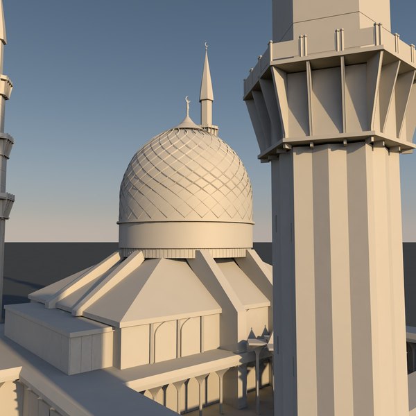 Blue Mosque Selangor 3D model - TurboSquid 1823924