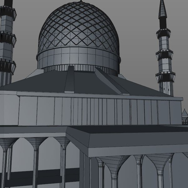 Blue Mosque Selangor 3D model - TurboSquid 1823924