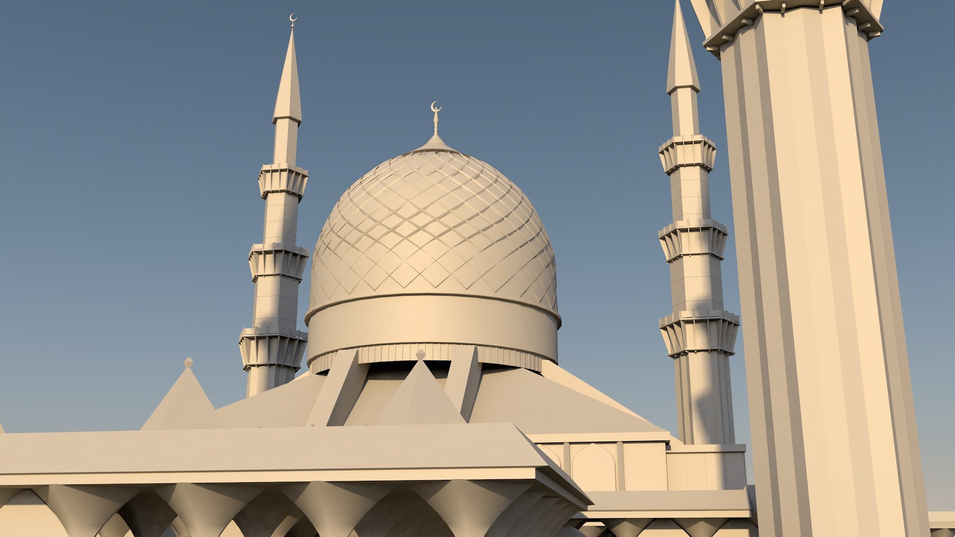 Blue Mosque Selangor 3D Model - TurboSquid 1823924