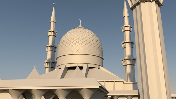 Blue Mosque Selangor 3D model - TurboSquid 1823924