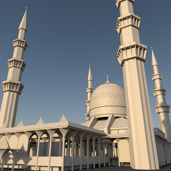 Blue Mosque Selangor 3D model - TurboSquid 1823924