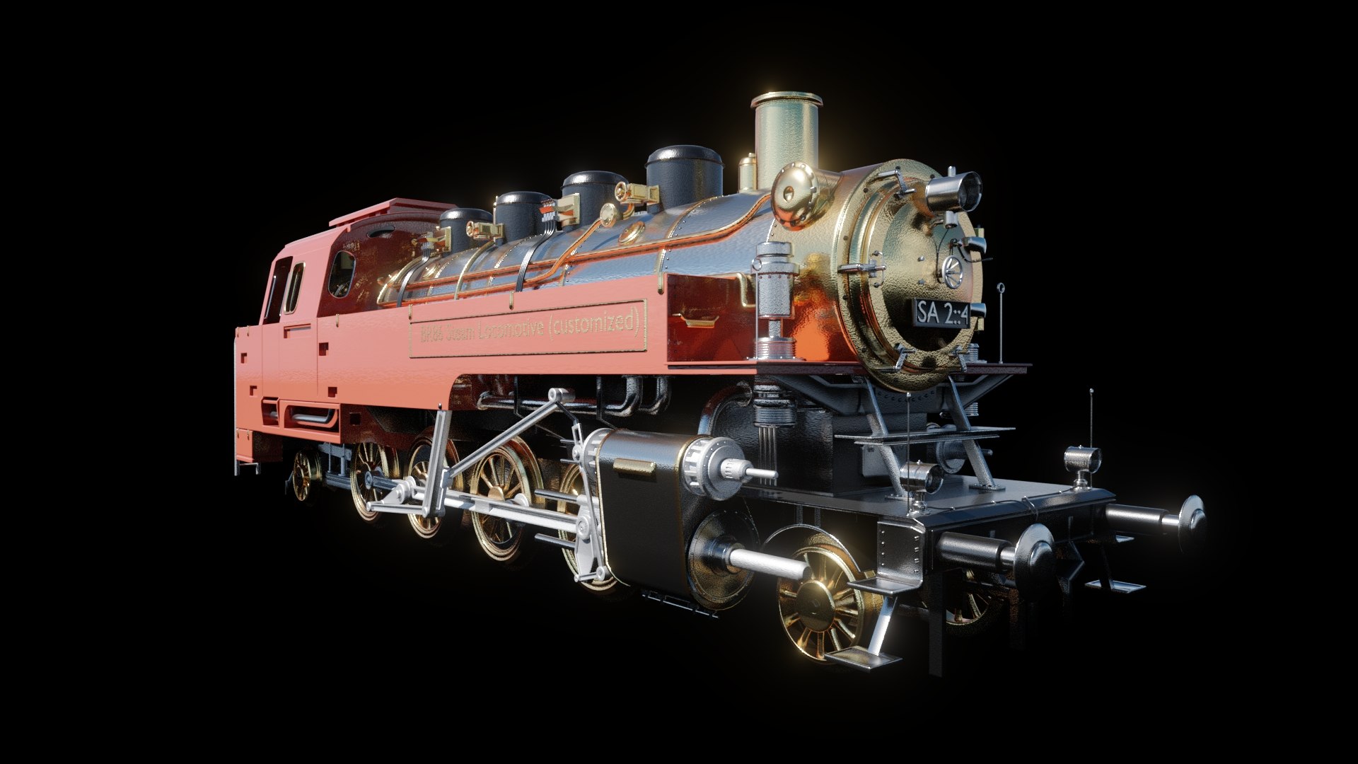 3D br86 steam locomotive animation - TurboSquid 1161825