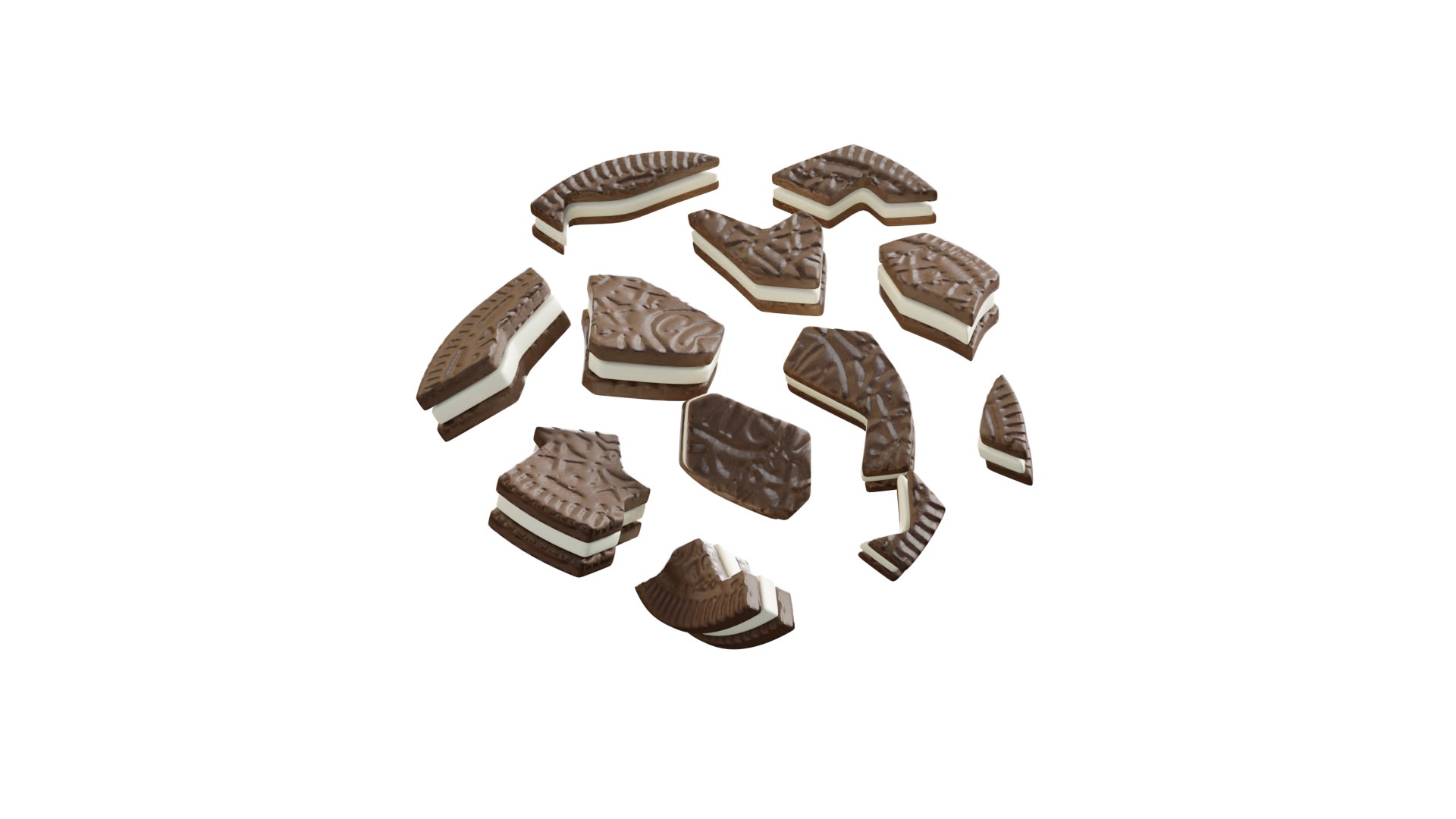 3D Cookie Crumbs 3D Model - TurboSquid 2307777