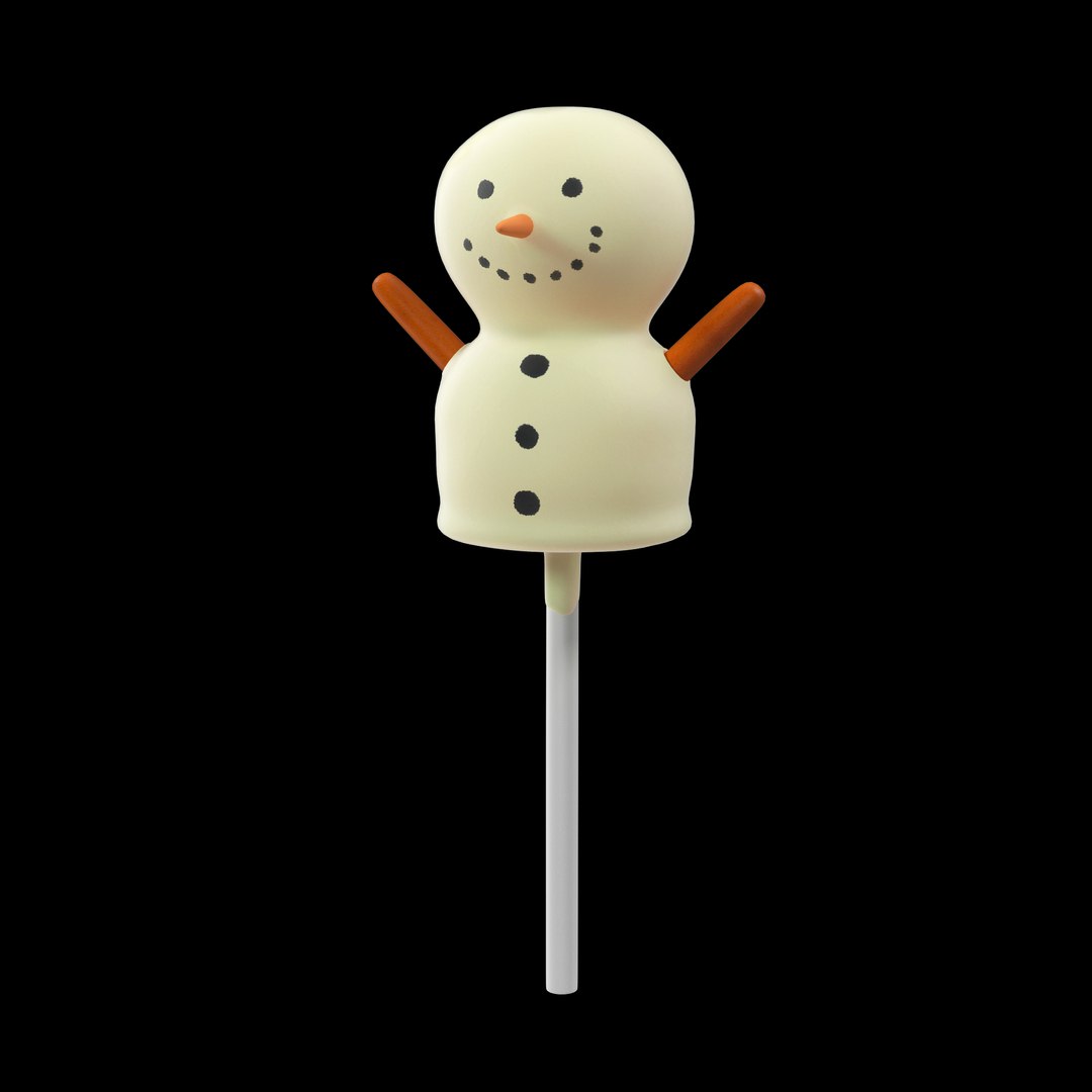 3d pop snowman