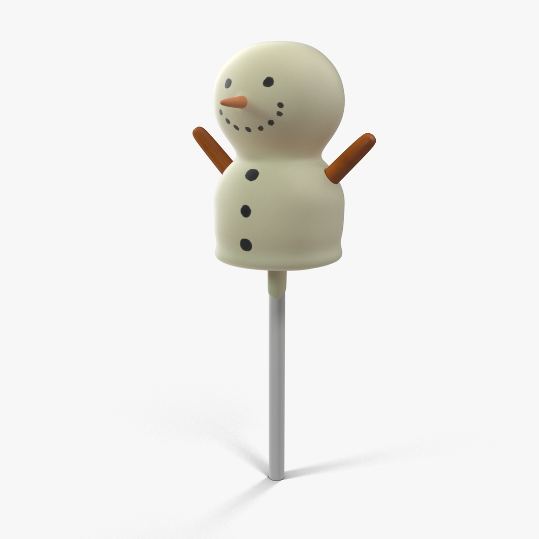 3d pop snowman