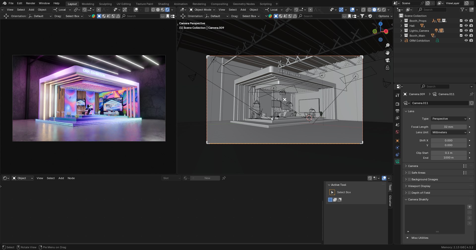 3D Model Futuristic Sci-Fi Neon Exhibition Booth 3D Model 3D Model - TurboSquid 2398621