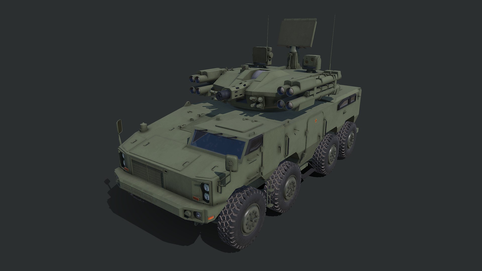 modelo 3d Type 625E AA Gun Missile System - TurboSquid 2041118