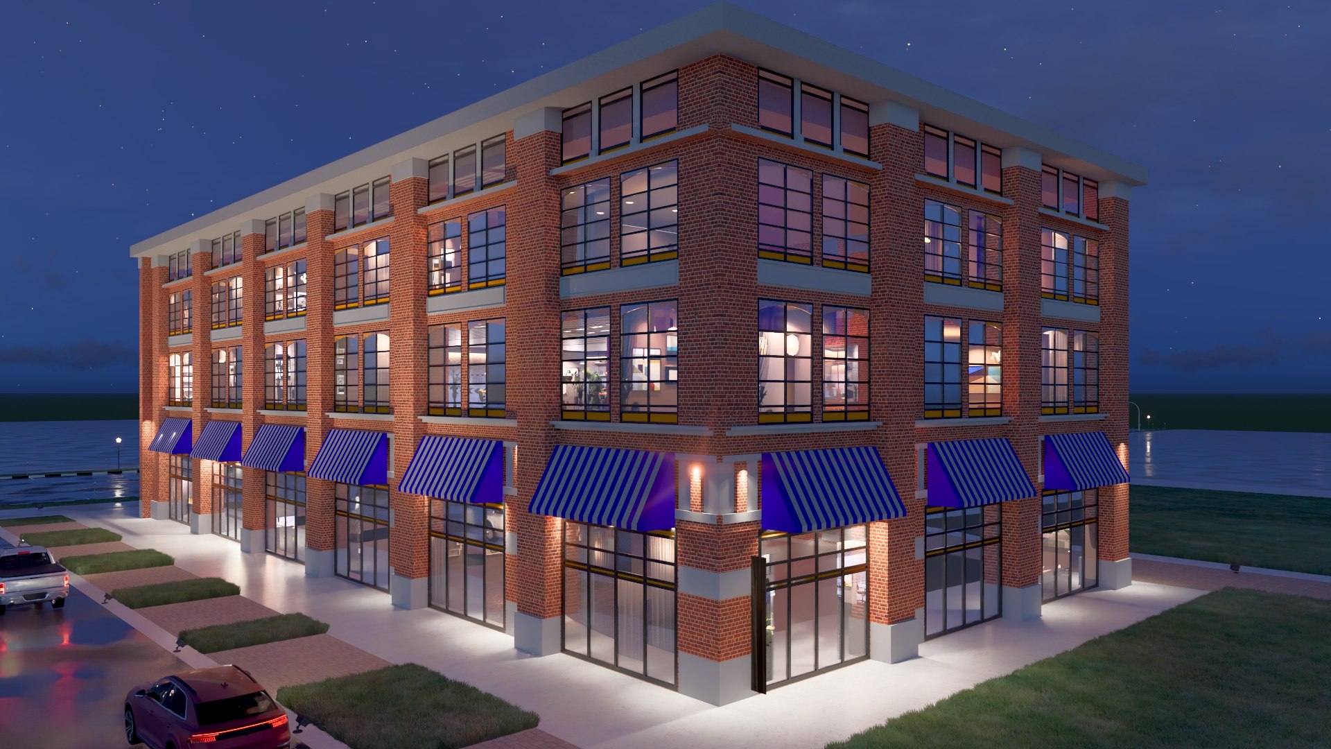 Multi Family Mixed Use Building 3D Model - TurboSquid 2291933