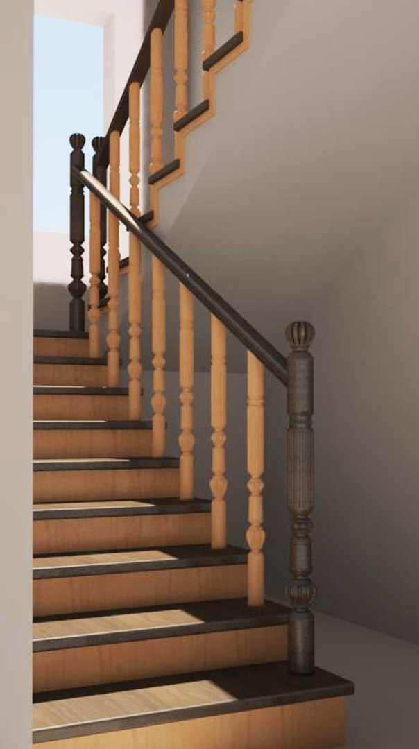 stairs 3d max