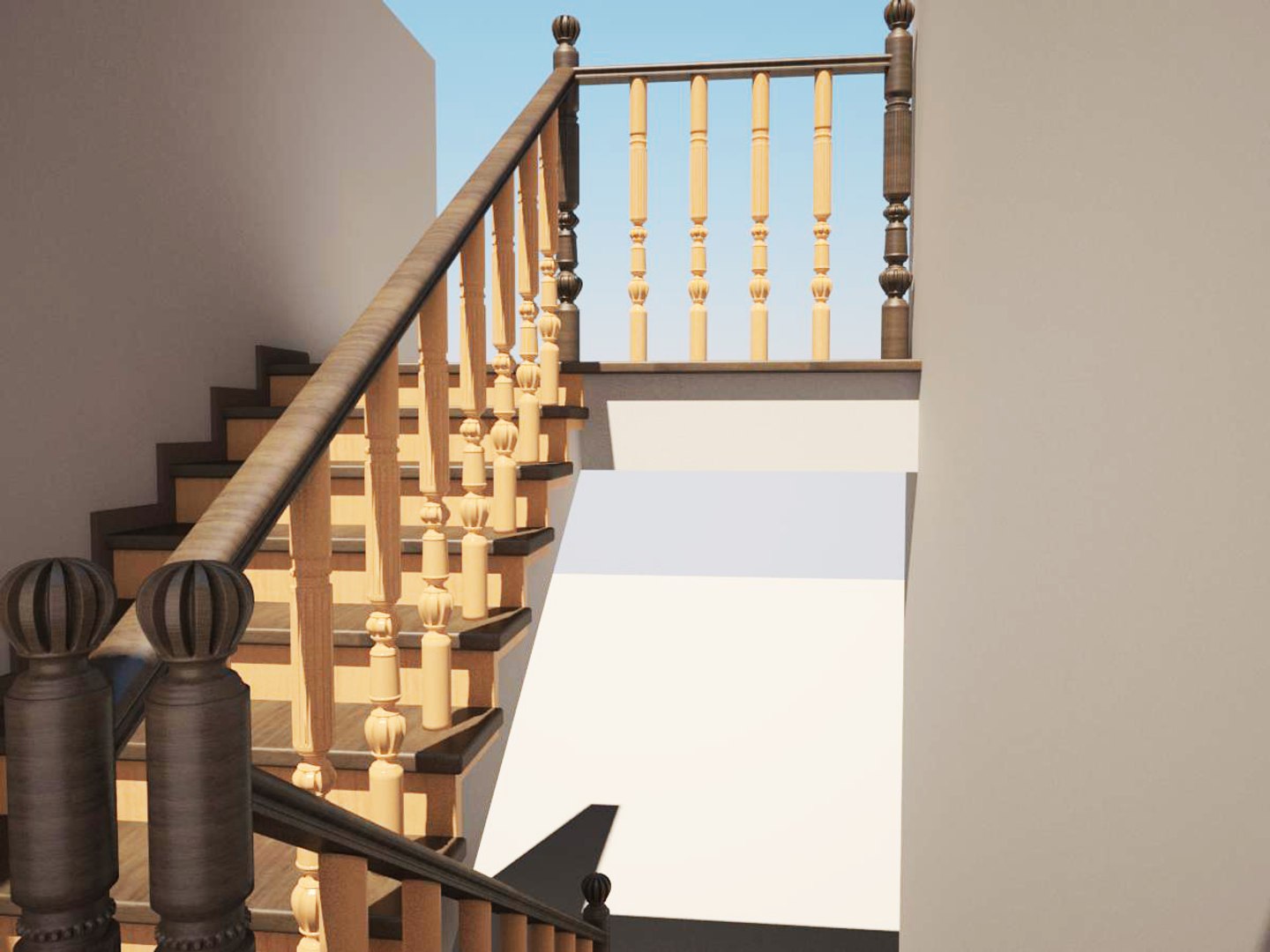 stairs 3d max