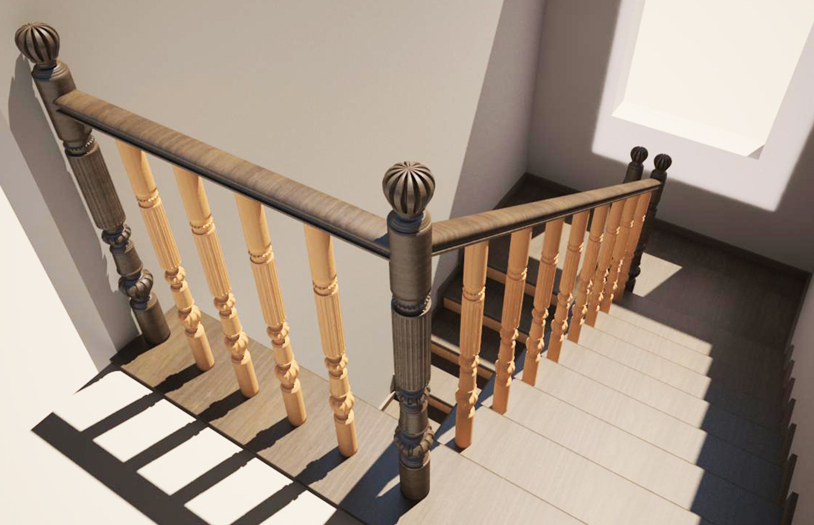 stairs 3d max
