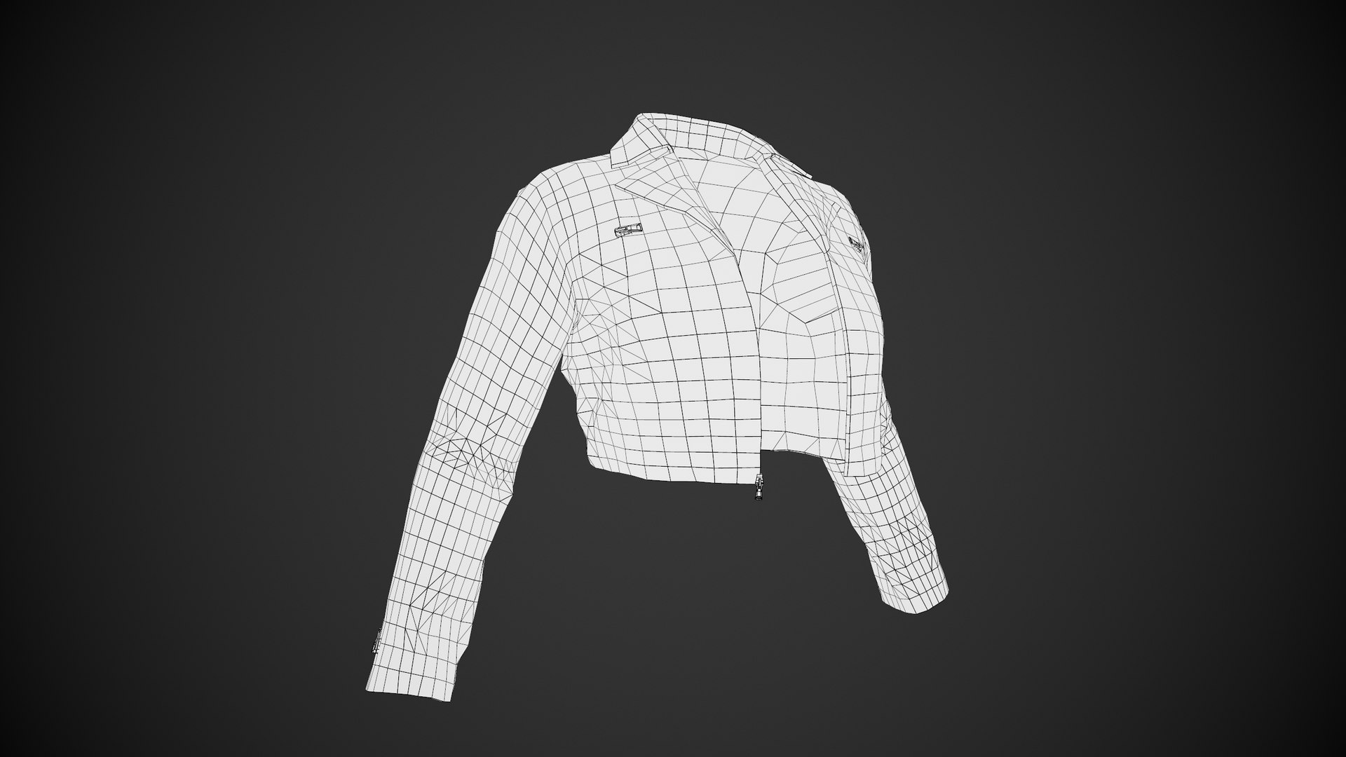 3D Red Biker Jacket Model - TurboSquid 2180077
