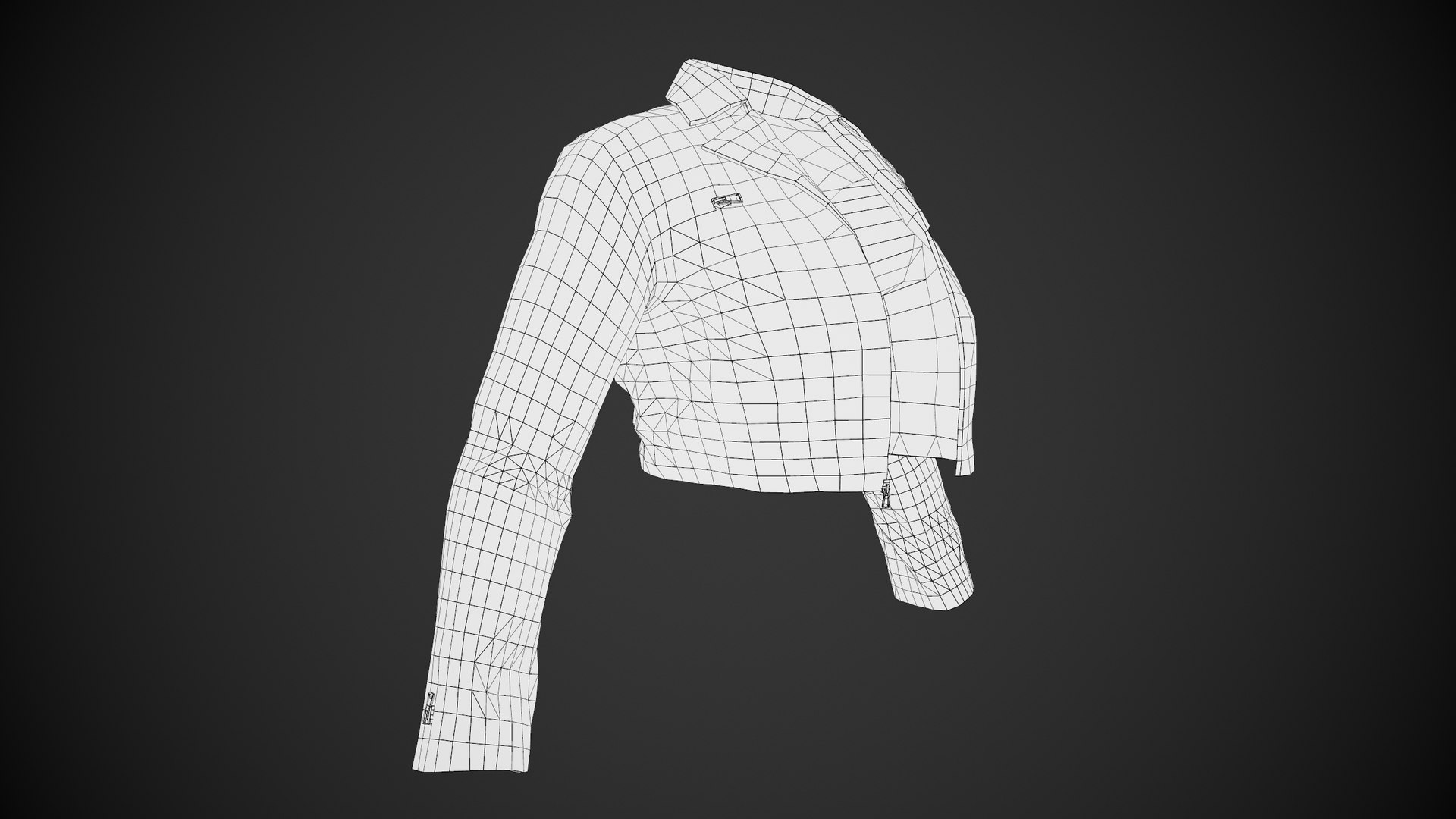 3D Red Biker Jacket Model - TurboSquid 2180077