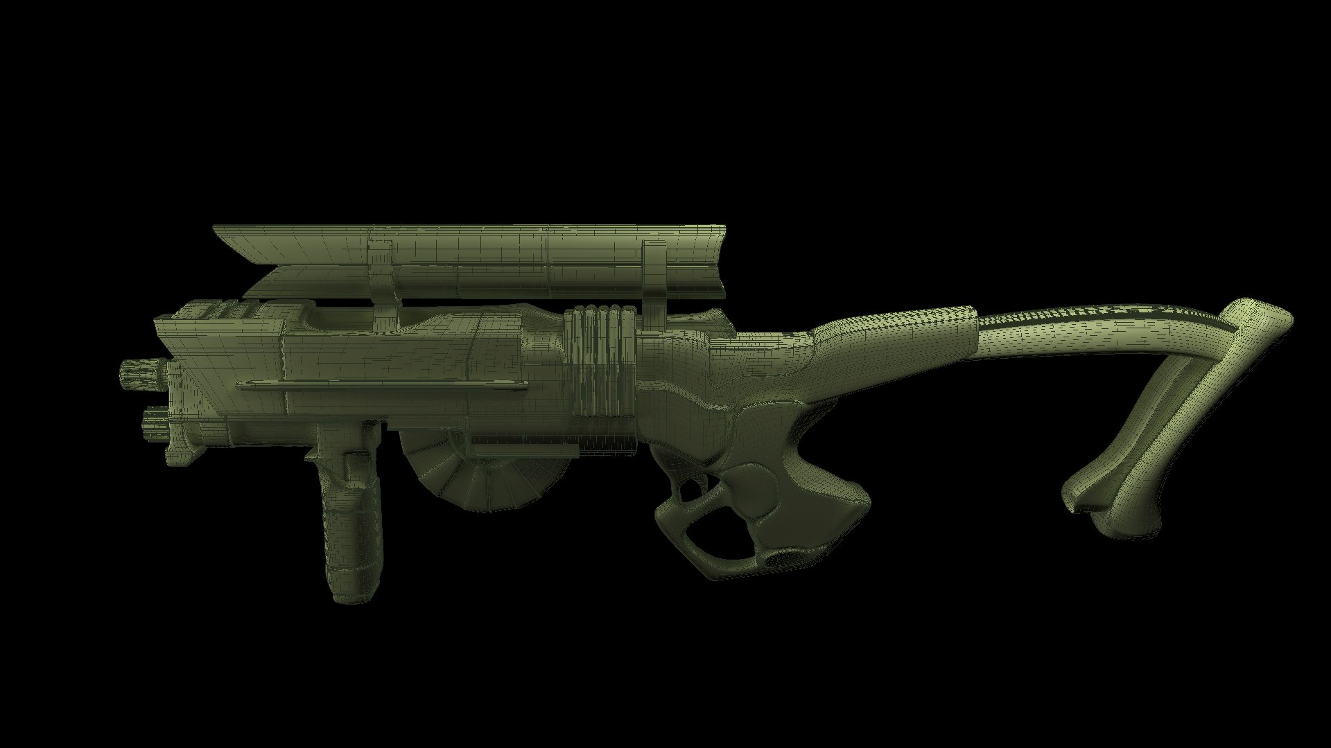 Maya Smooth Rifle Gun