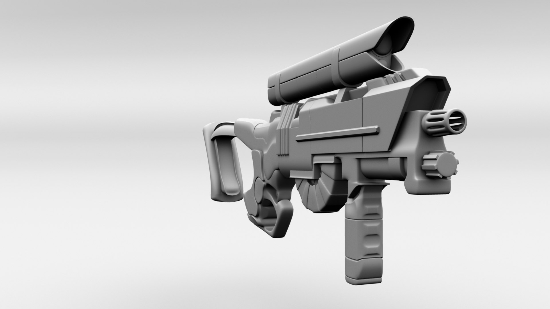 Maya Smooth Rifle Gun