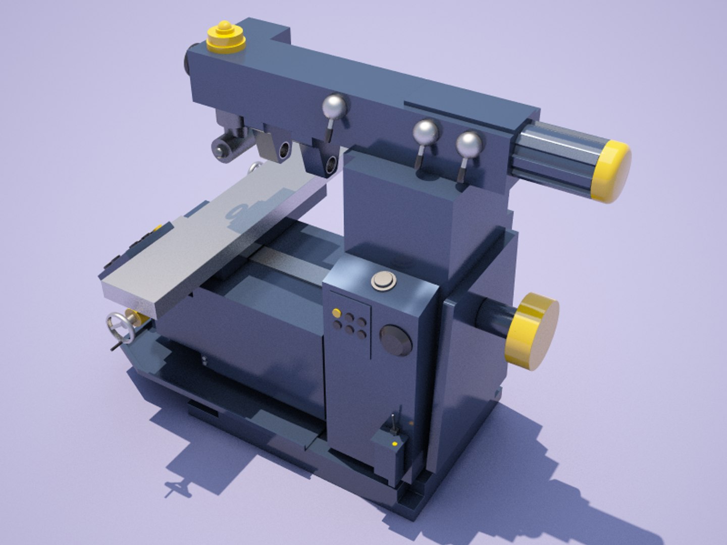 Horizontal Milling Machine 6p82sh 3D Model - TurboSquid 1290701