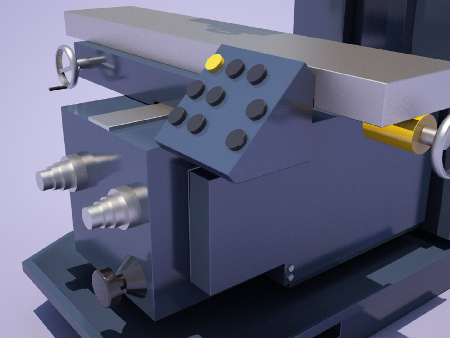 Horizontal Milling Machine 6p82sh 3D Model - TurboSquid 1290701