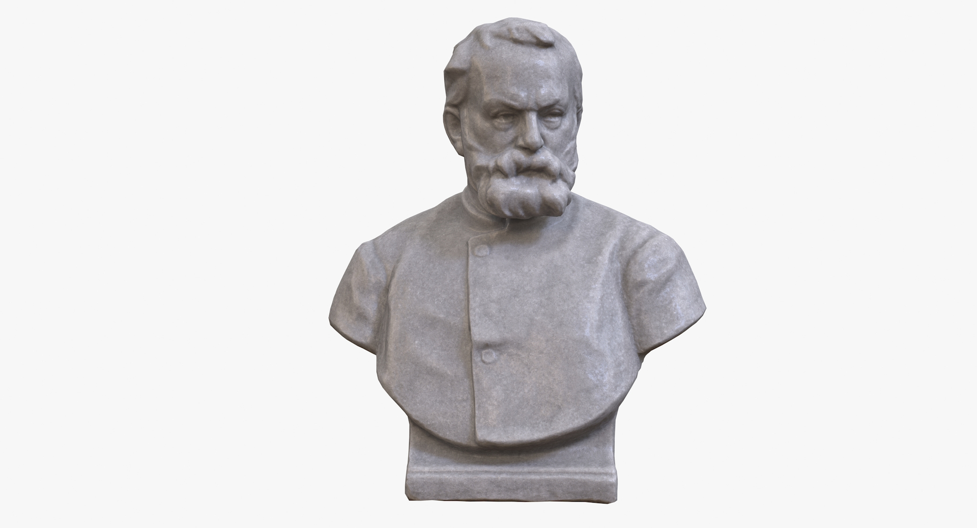 3D model Victor Hugo Marble Bust - TurboSquid 1977418