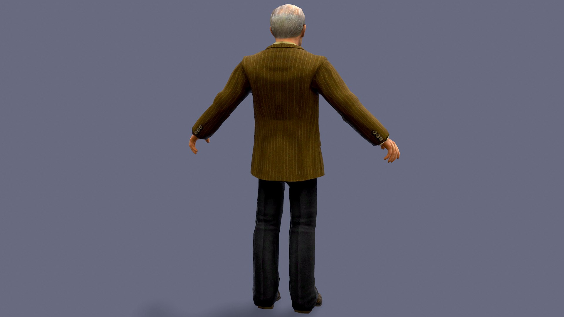 Old Professor 3D Model - TurboSquid 2102193