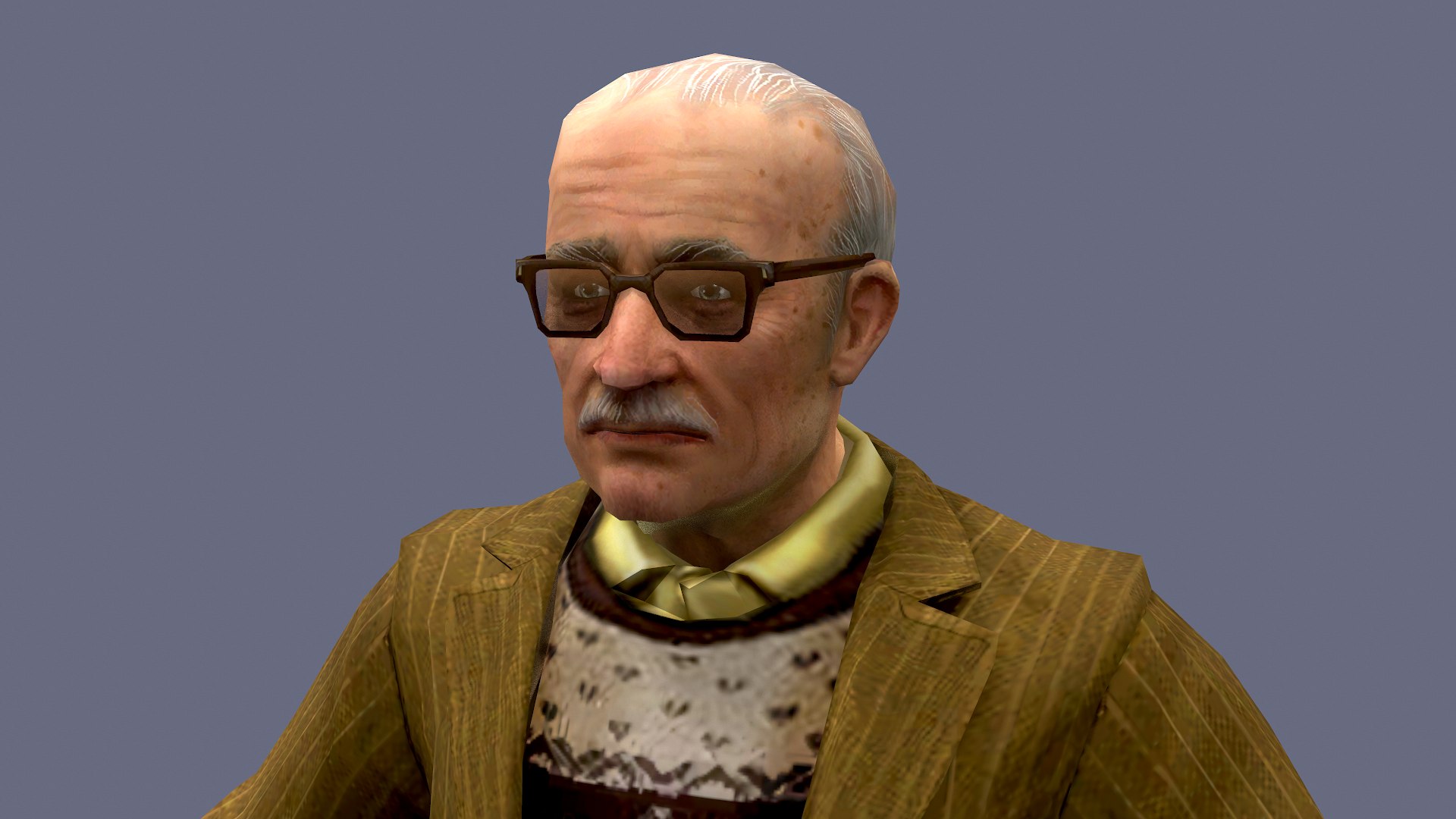 Old Professor 3D Model - TurboSquid 2102193