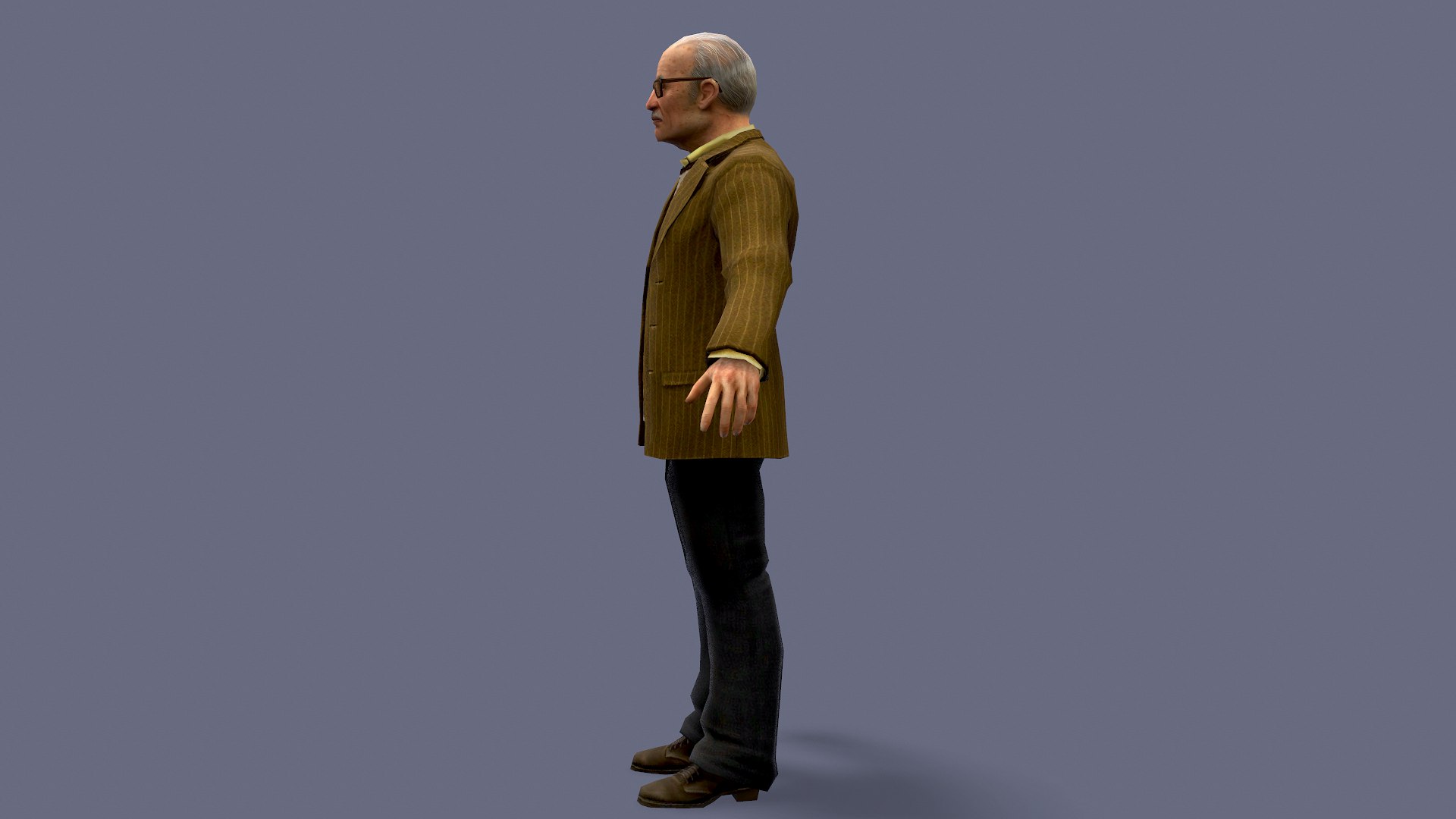 Old Professor 3D Model - TurboSquid 2102193