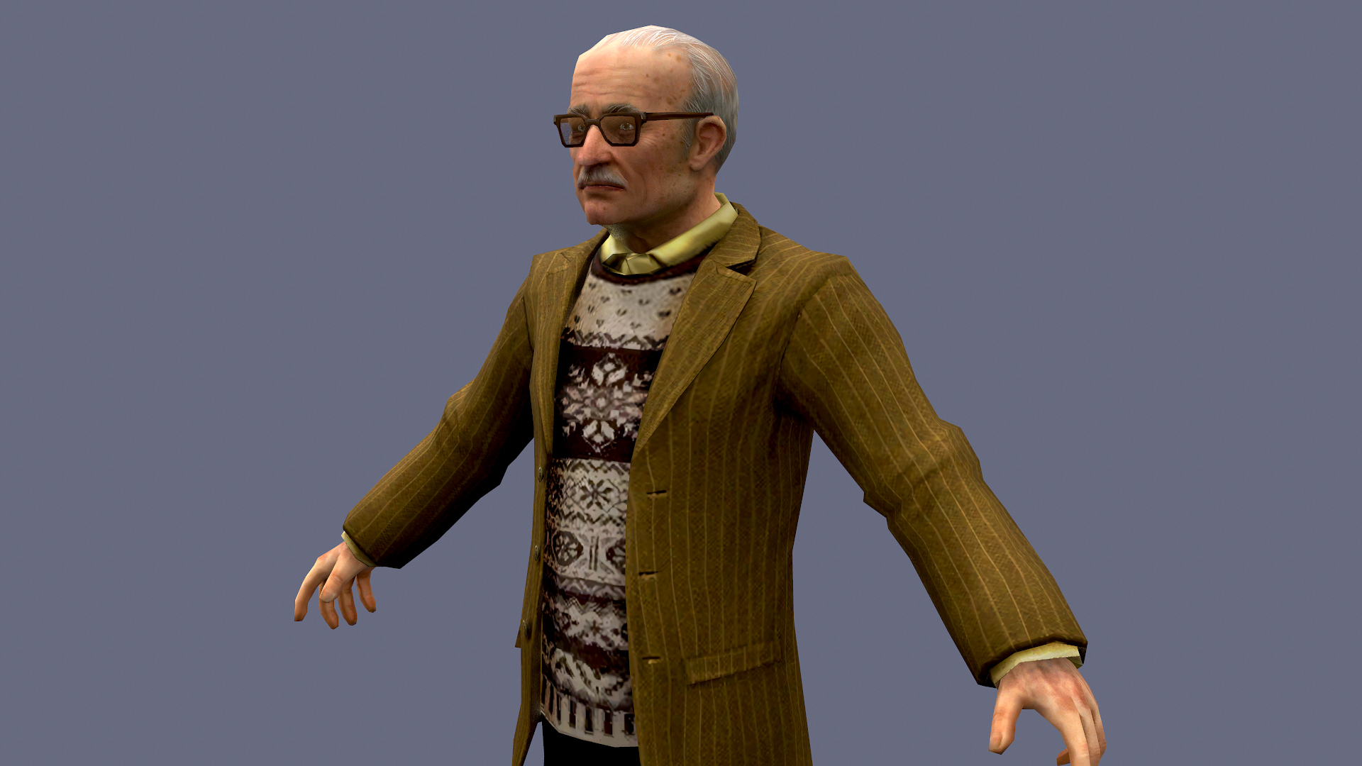 Old Professor 3D Model - TurboSquid 2102193