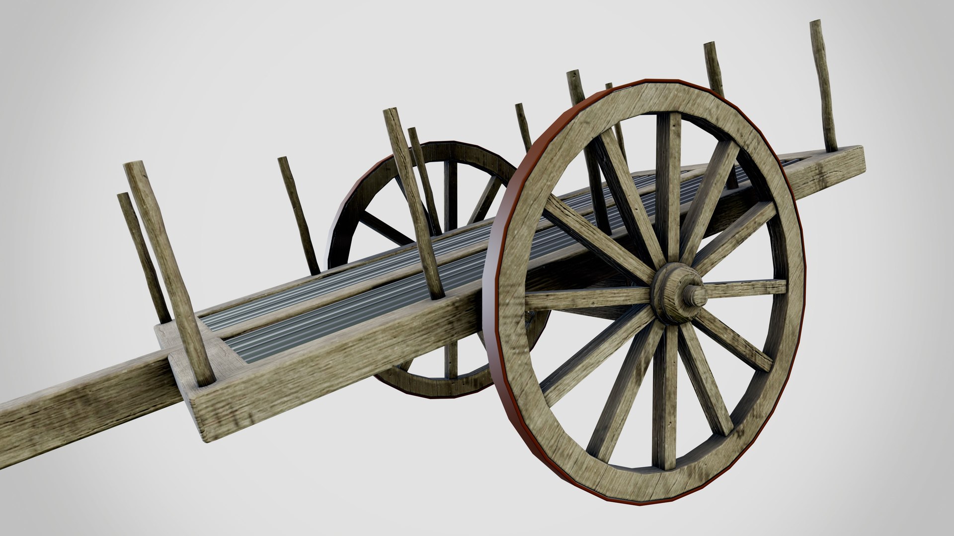 3D Bullock Cart - TurboSquid 2273223