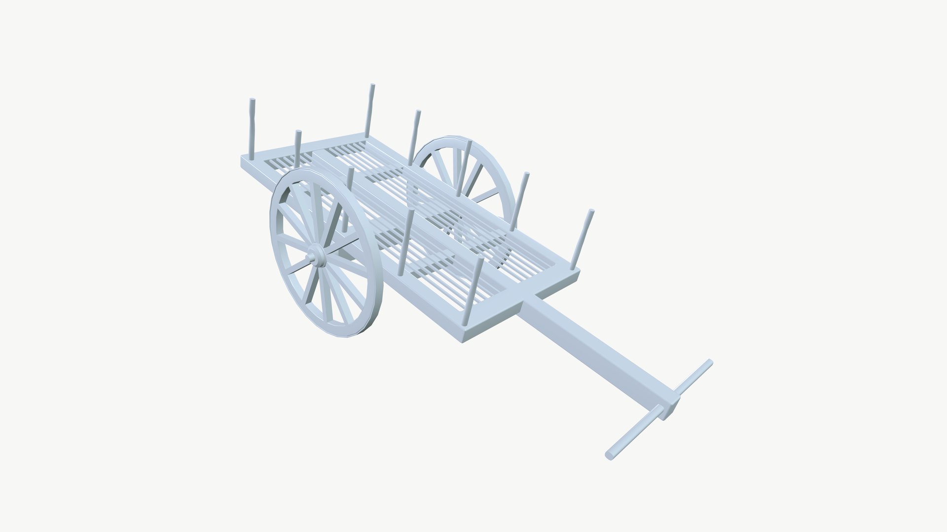 3D Bullock Cart - TurboSquid 2273223