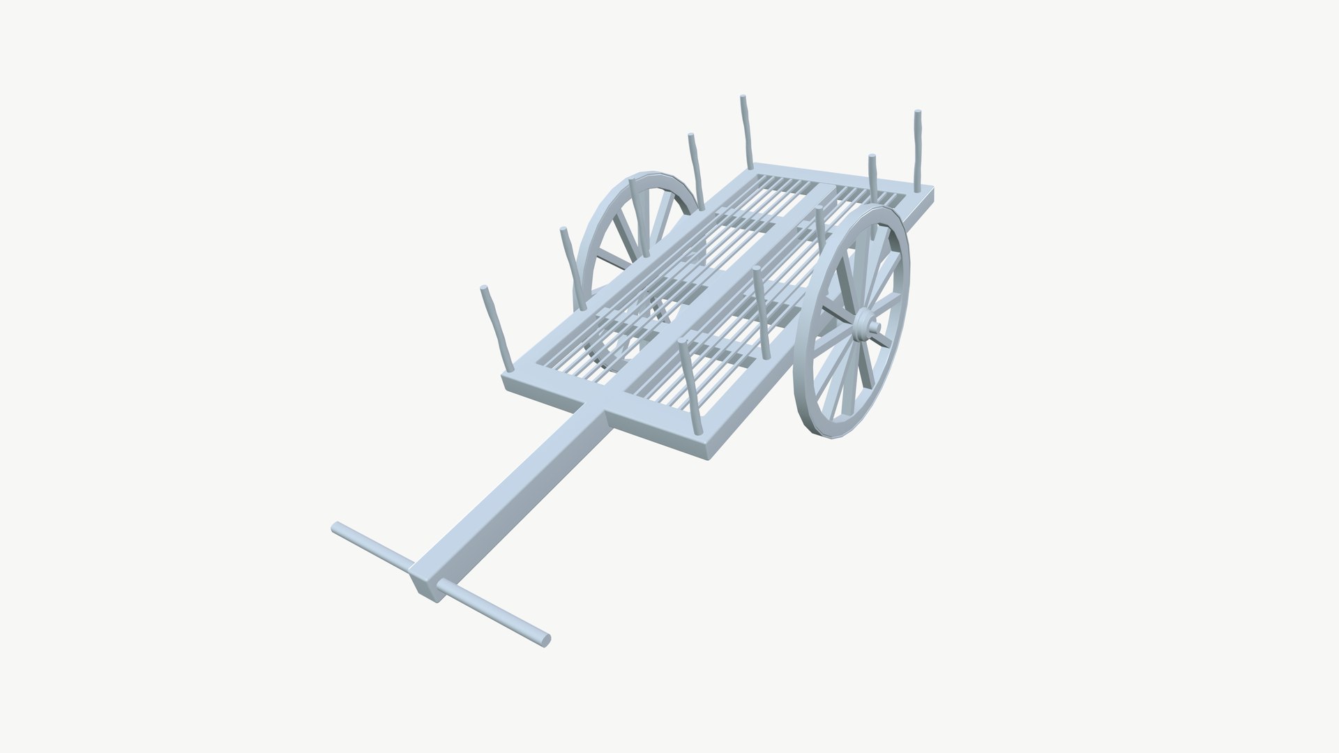 3D Bullock Cart - TurboSquid 2273223