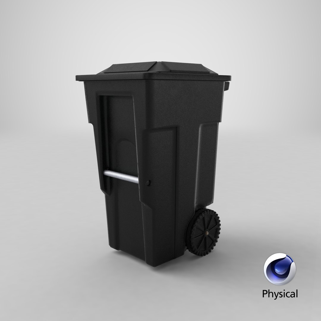 3D model Trashcan 03 Black Clean - TurboSquid 2056158