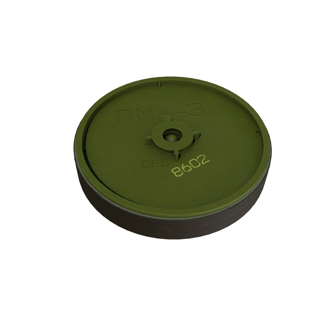 Mine PMA-3 3D Model - TurboSquid 2312543
