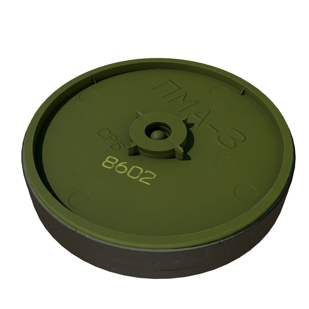 Mine PMA-3 3D Model - TurboSquid 2312543