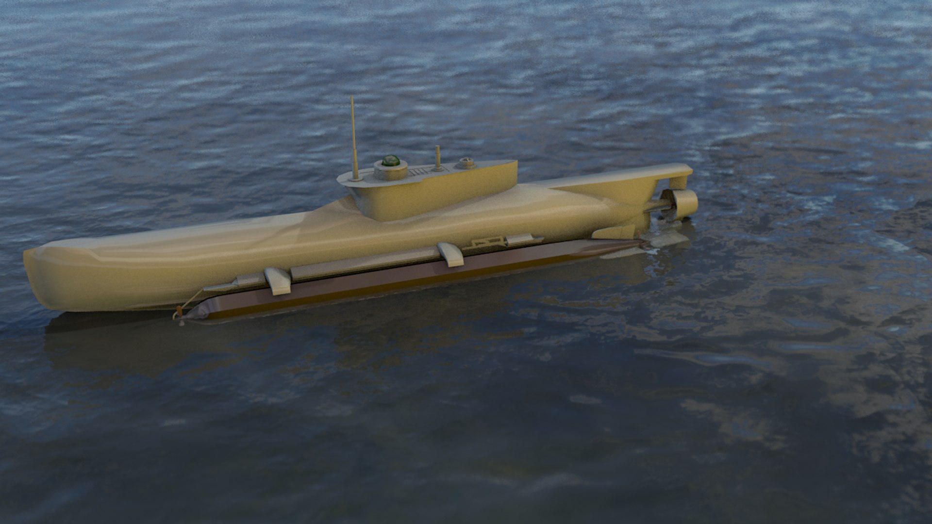 Seehund german midget submarine 3D model - TurboSquid 1460188