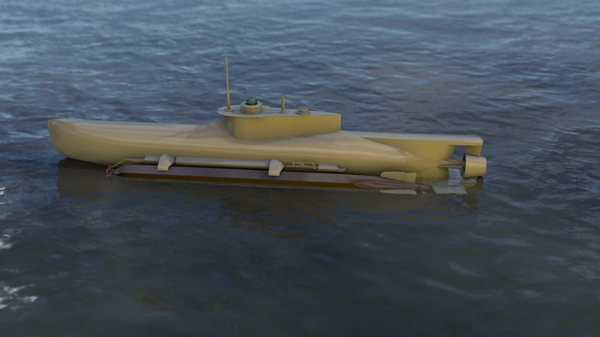 Seehund german midget submarine 3D model - TurboSquid 1460188
