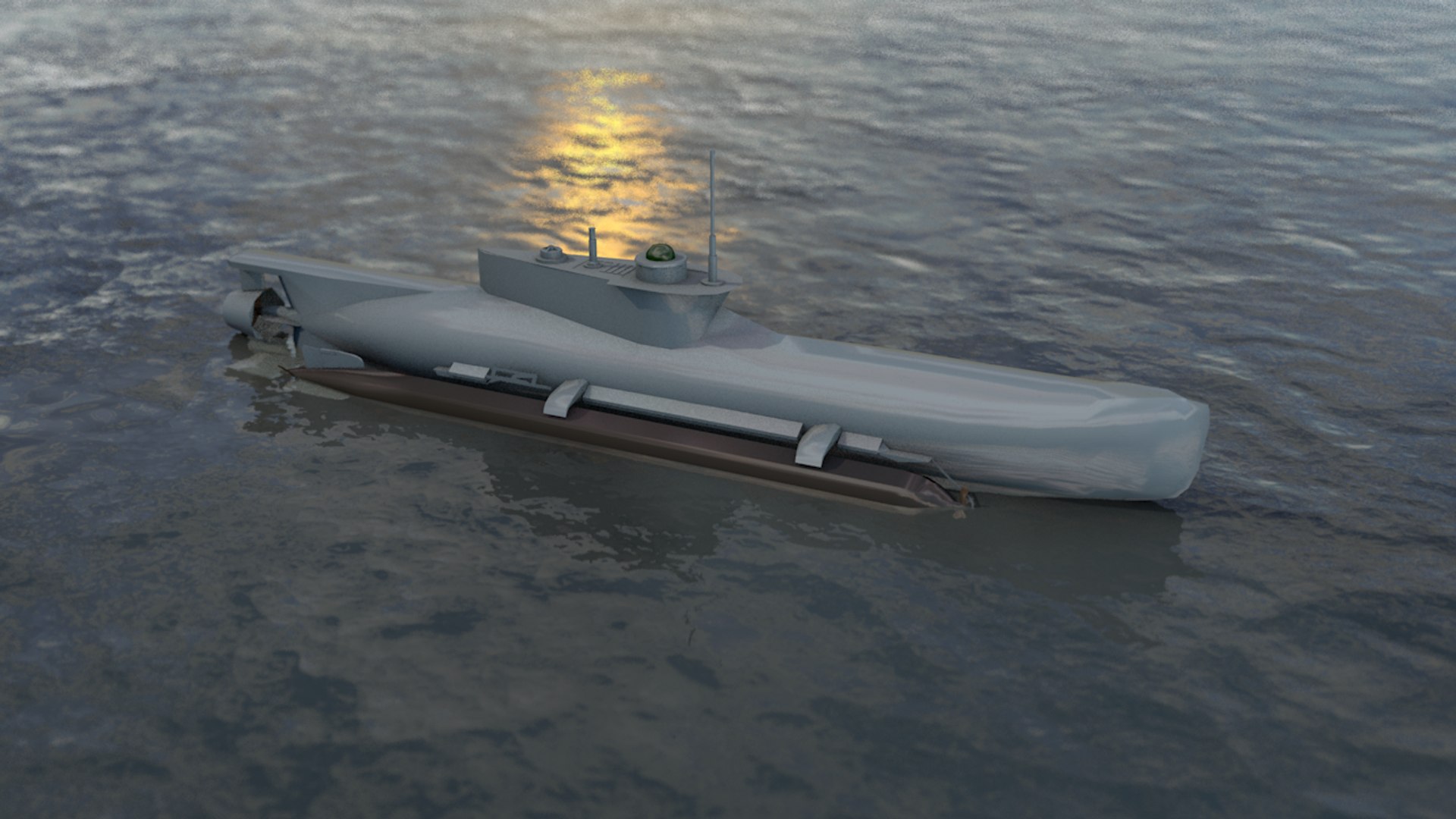 Seehund german midget submarine 3D model - TurboSquid 1460188