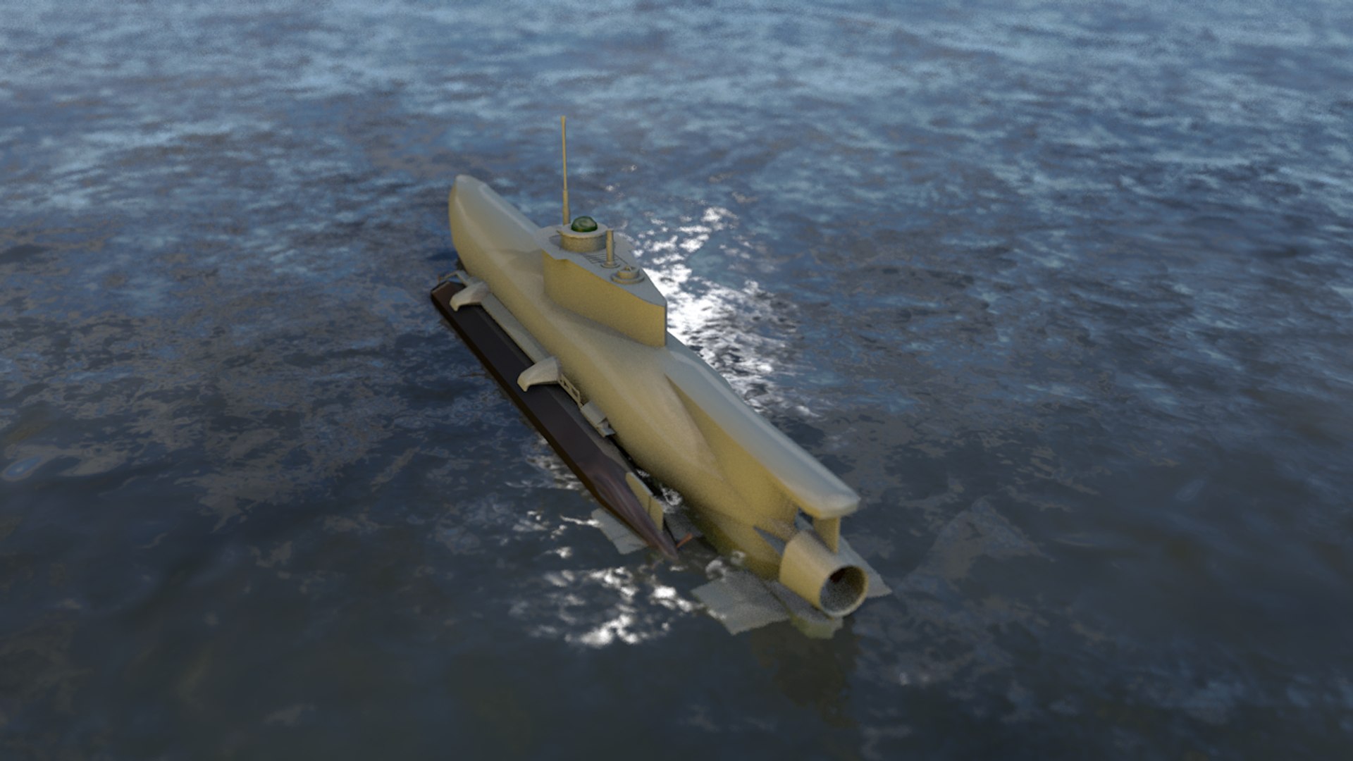 Seehund german midget submarine 3D model - TurboSquid 1460188